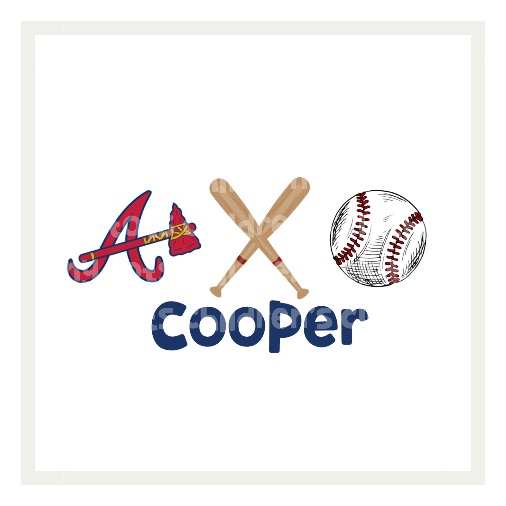 Braves Baseball Trio – Tiny Tots Childrens Clothing