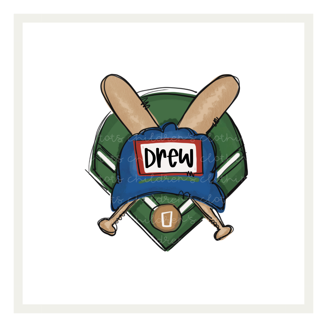 Baseball Field Doodle – Tiny Tots Childrens Clothing