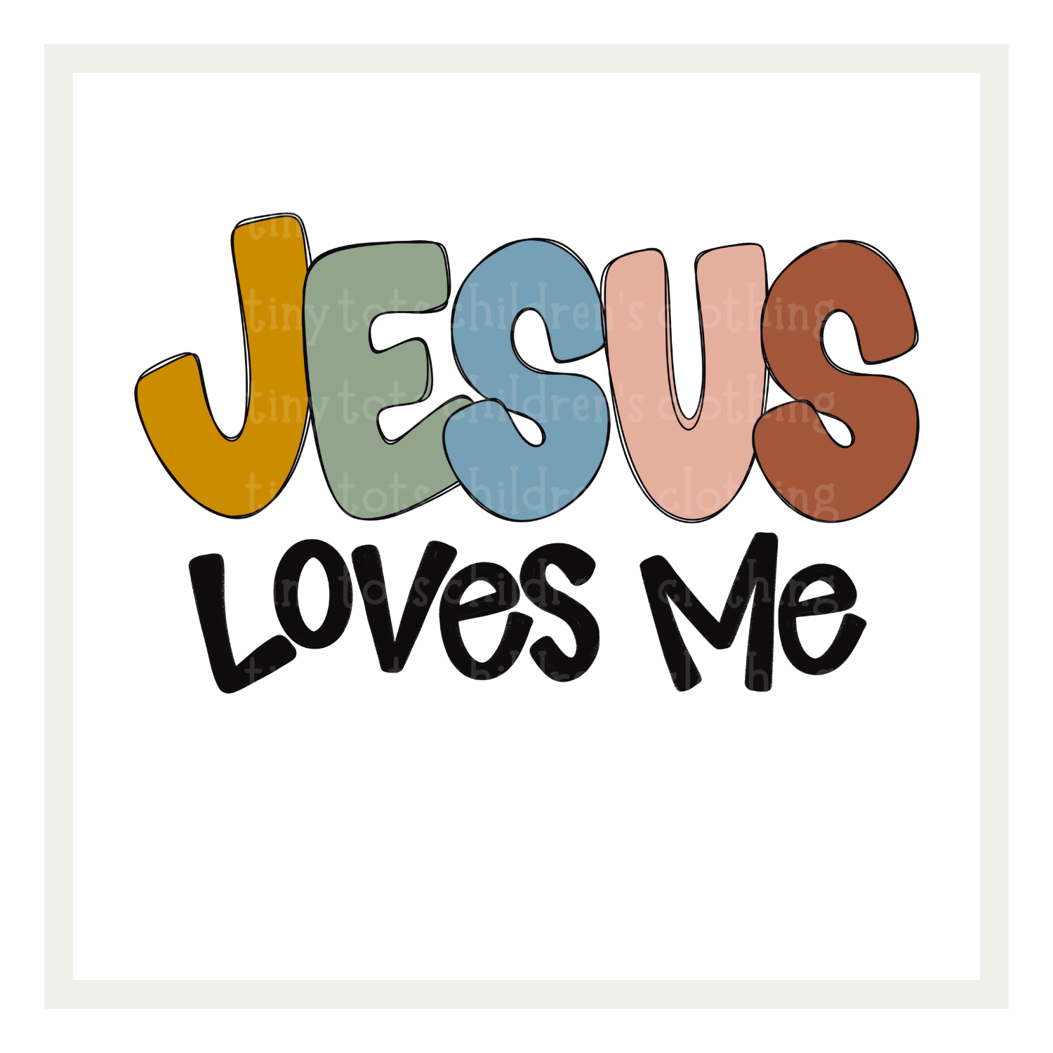 Jesus loves me 2 – Tiny Tots Childrens Clothing