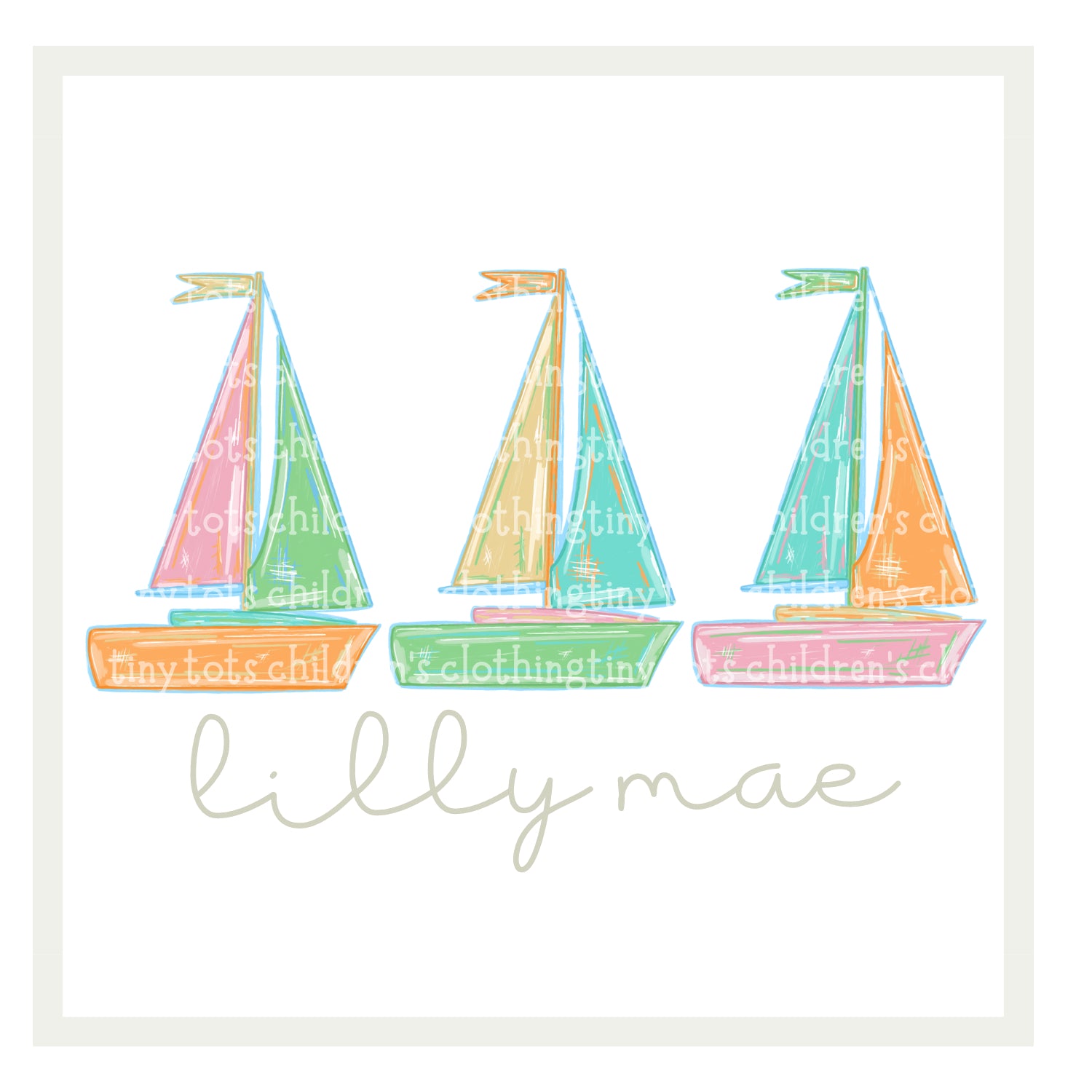 Sail Boat Trio – Tiny Tots Childrens Clothing